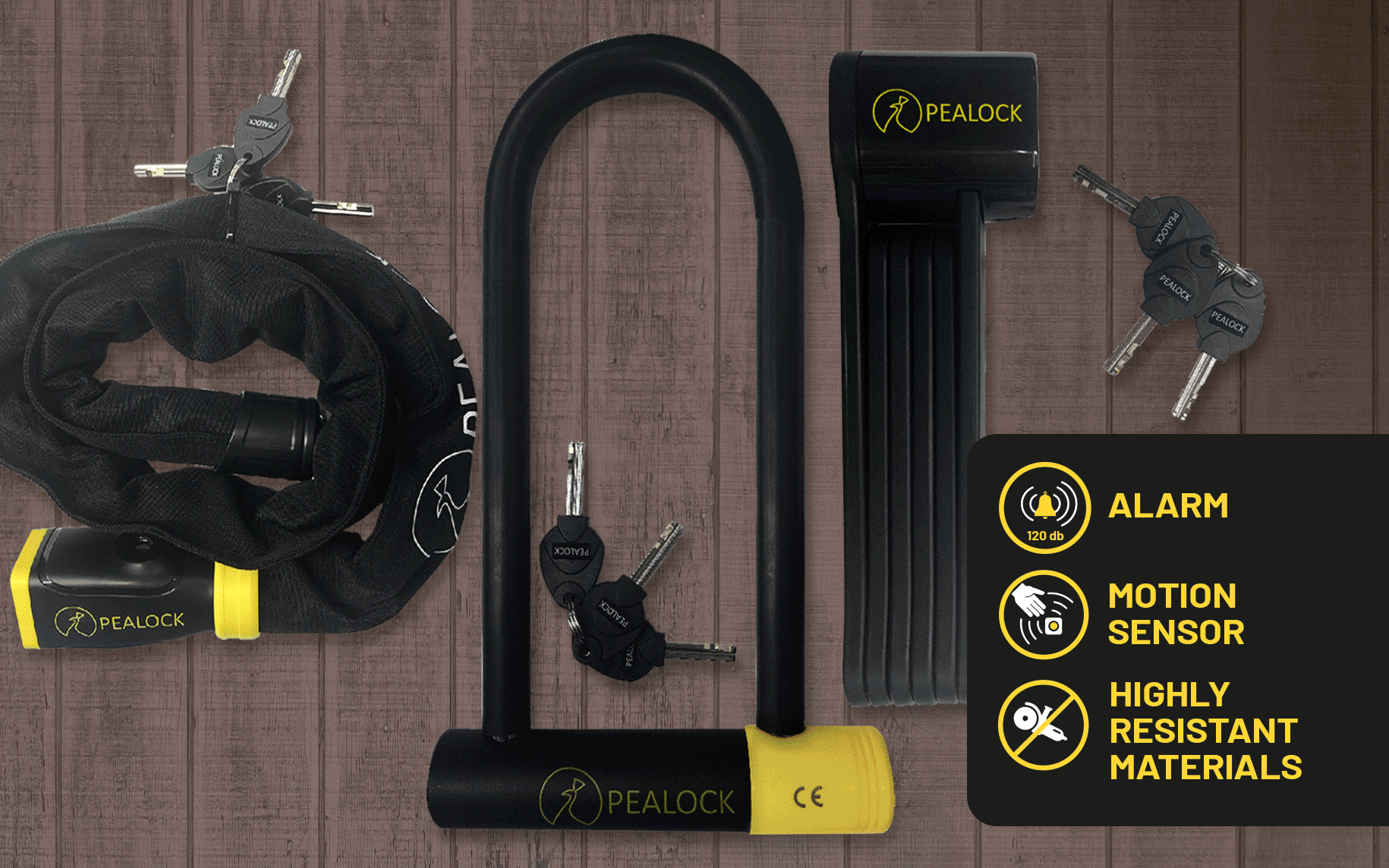 Pealock – Electronic lock for your sports equipment